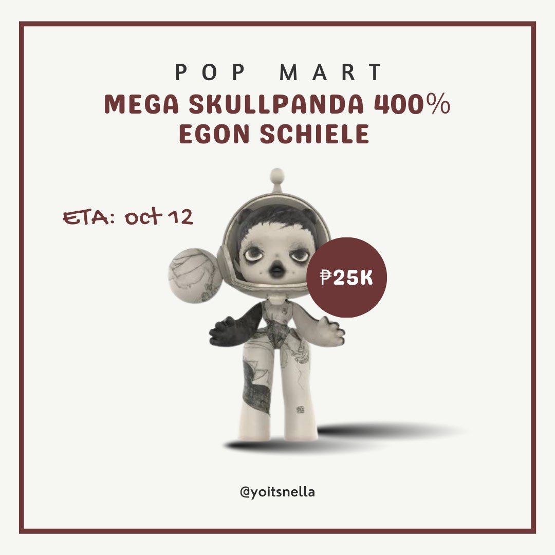 MEGA a SKULLPANDA 400% — Egon Schiele Limited Edition, Hobbies & Toys ...