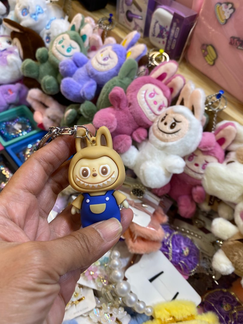 Mini Labubu Keychain, Hobbies & Toys, Toys & Games on Carousell