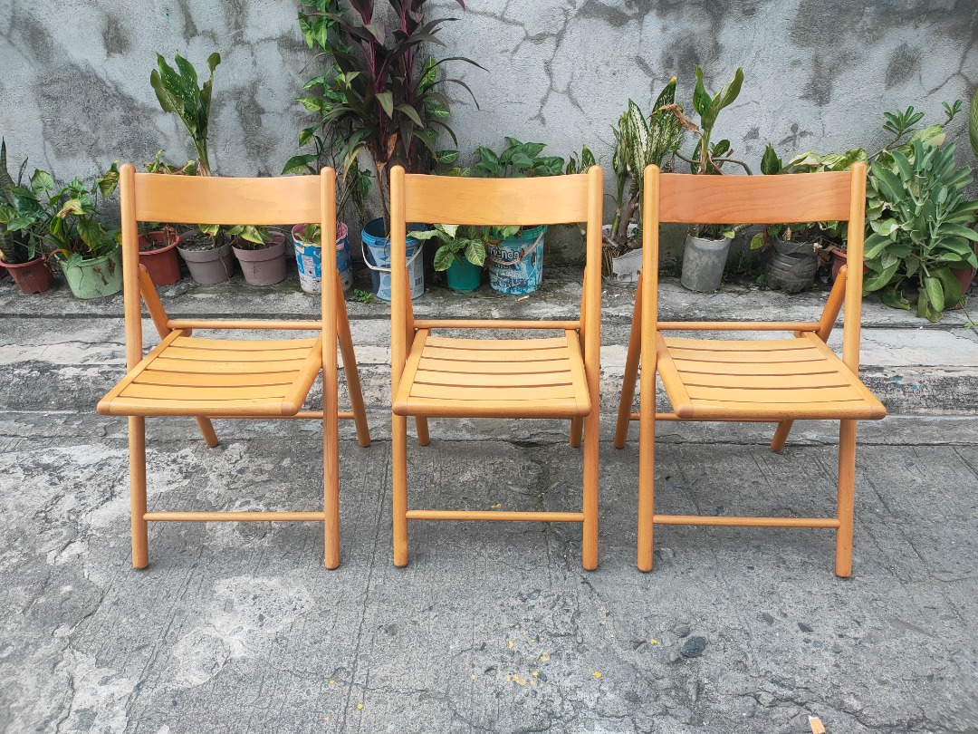 Muji Japan Folding Chair, Furniture & Home Living, Furniture, Chairs on ...