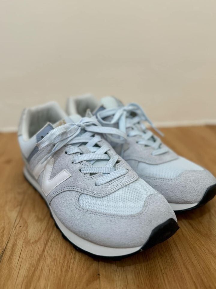 New Balance 574 Light Blue Suede (No Box), Men's Fashion, Footwear ...