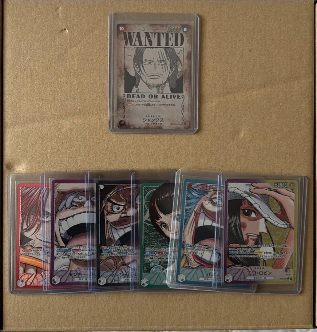 One piece TCG OP09 God Pack and Wanted Shanks, Hobbies & Toys ...