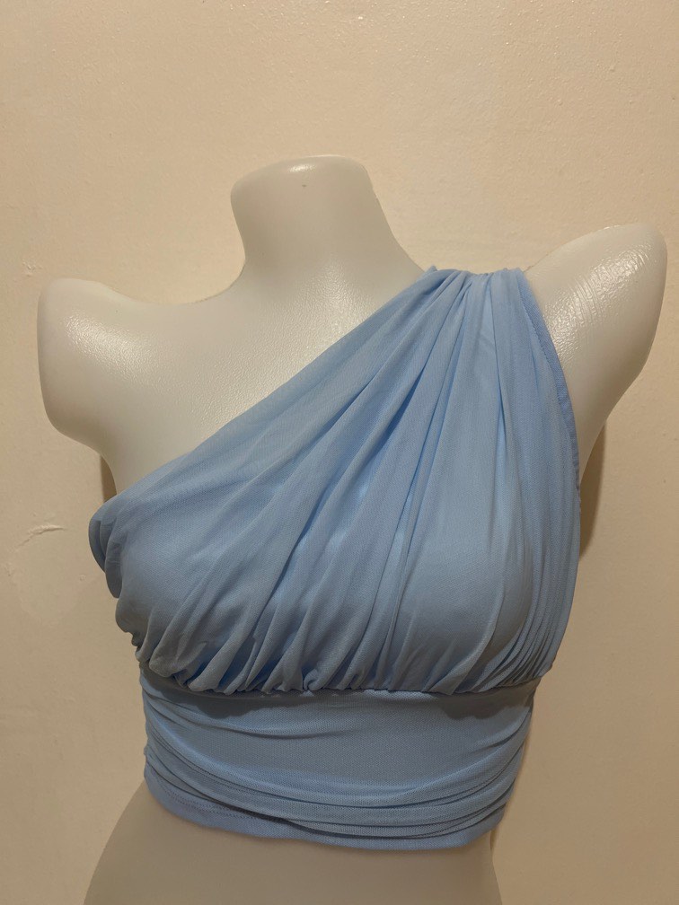 one sided top, Women's Fashion, Tops, Sleeveless on Carousell