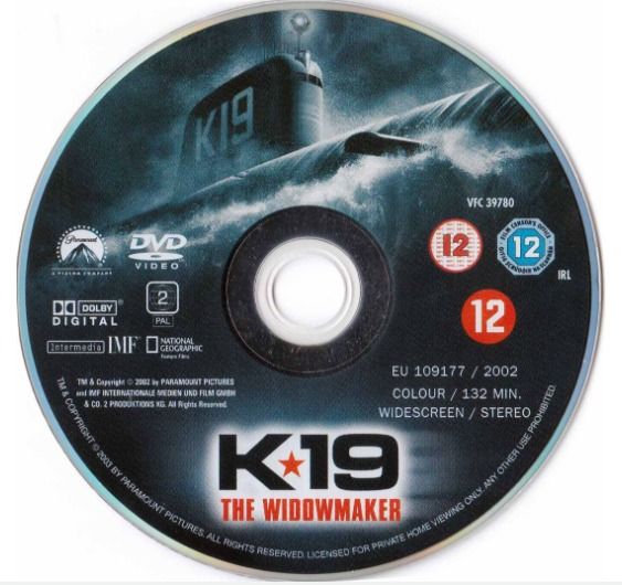 Ori DVD - K-19 THE WIDOWMAKER [2002] (Region 2) #4 (4th) USED, Hobbies & Toys, Music & Media ...