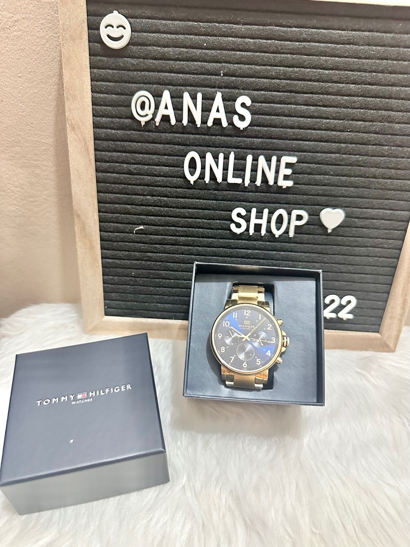 Original Tommy Hilfiger Multi-function Gold Steel Men's Watch - 1710384 ...