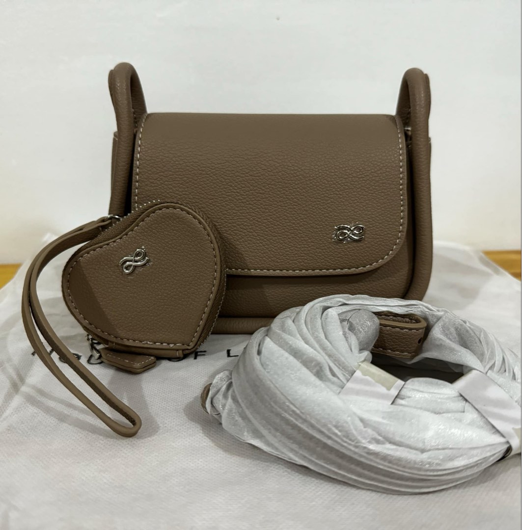 Mini Penelope PU HOLB Tan Taupe House of little bunny, Women's Fashion ...