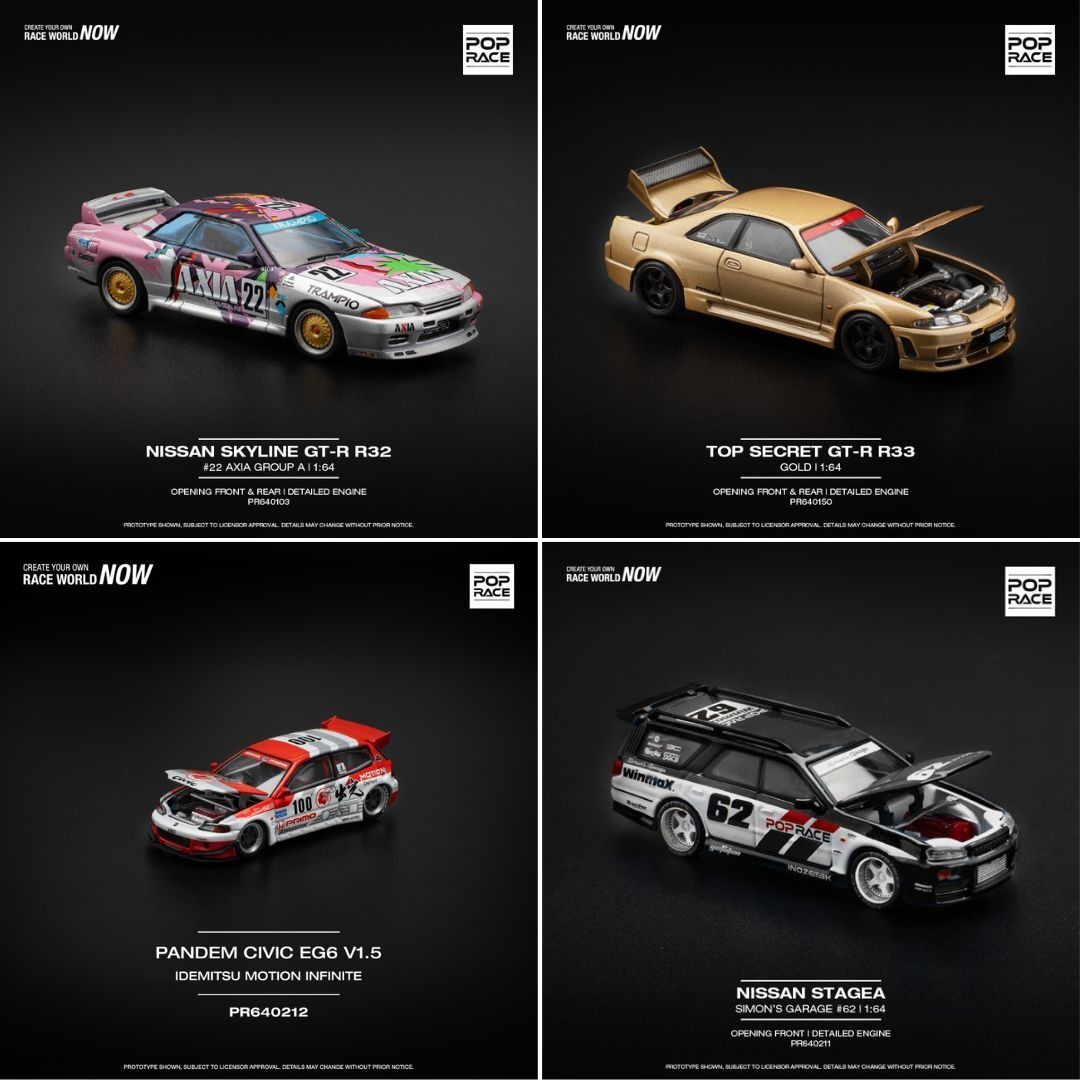 POP RACE Sep Release - NISSAN SKYLINE GT-R R32 AXIA | TOP SECRET GT-R ...