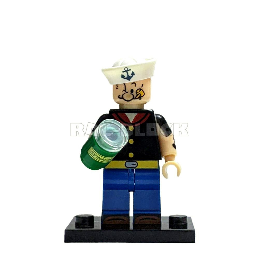Popeye (Popeye the Sailor) minifigure / minifig 'Lego compatible ...