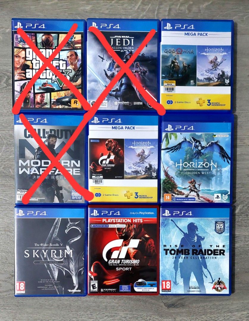 PS4 Games, Mega Packs. GTA 5, Horizon Forbidden West, Resident Evil, COD Modern Warfare, Fallen ...
