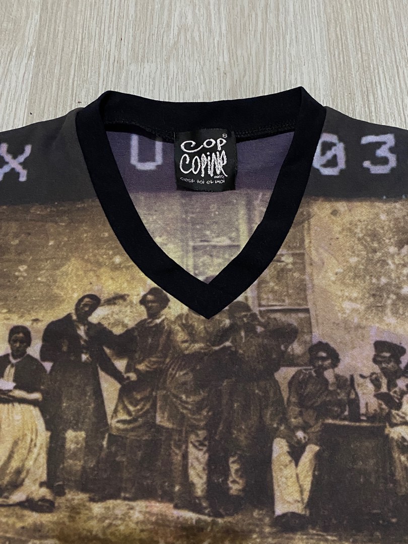 Rare 90s Cop Copine Paris vintage y2k art museum renaissance top alt ...