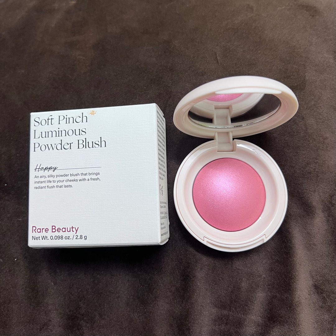Rare Beauty Soft Pinch Luminous Powder Blush - Happy 2.8g, Beauty ...