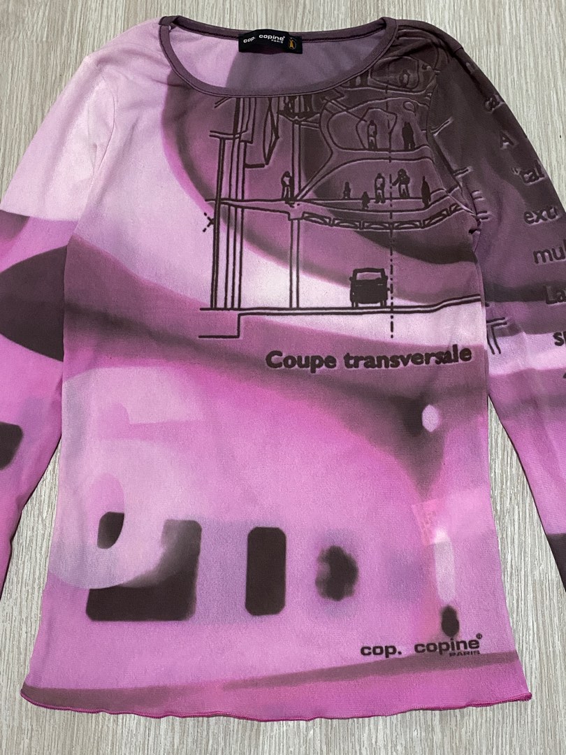Rarest 90s Cop Copine Paris vintage high fashion sheer mesh art ...