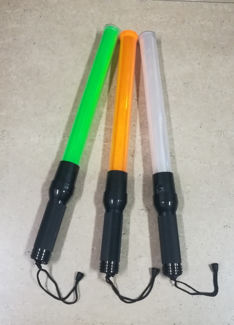 Rechargeable Traffic Control Baton LED Flashing Wands Warning Light ...