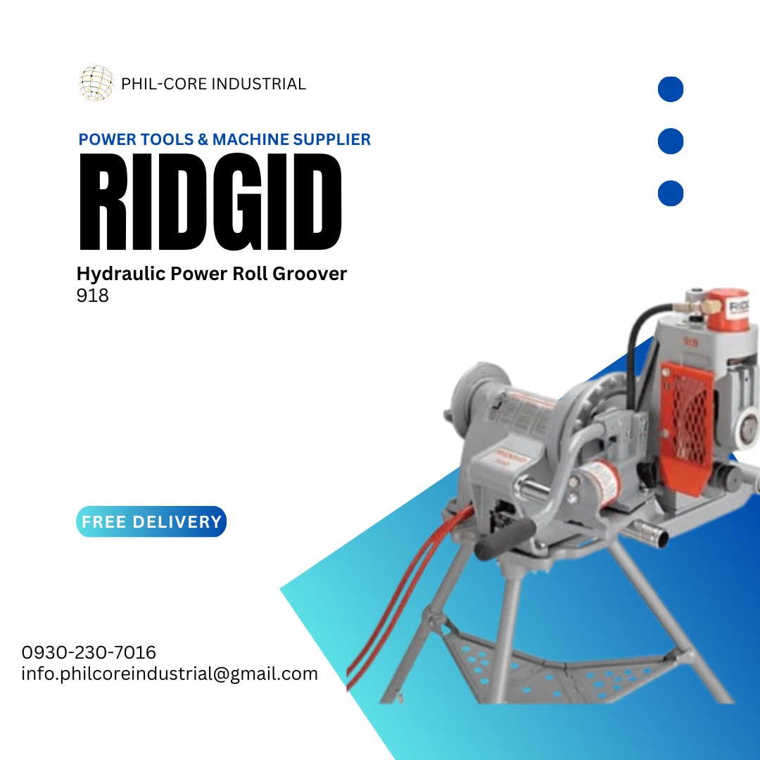 Ridgid 918 Hydraulic Power Roll Groover, Commercial & Industrial ...