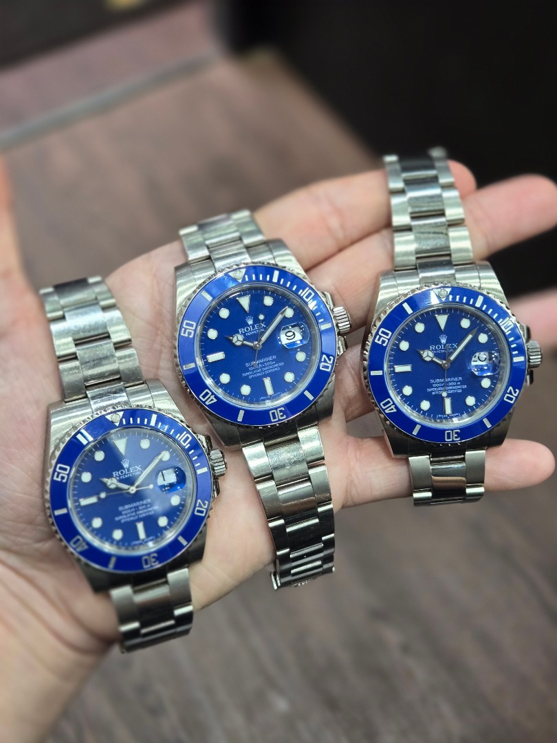 Rolex Submariner Smurf White Gold Blue 116619 116619LB, Luxury, Watches ...