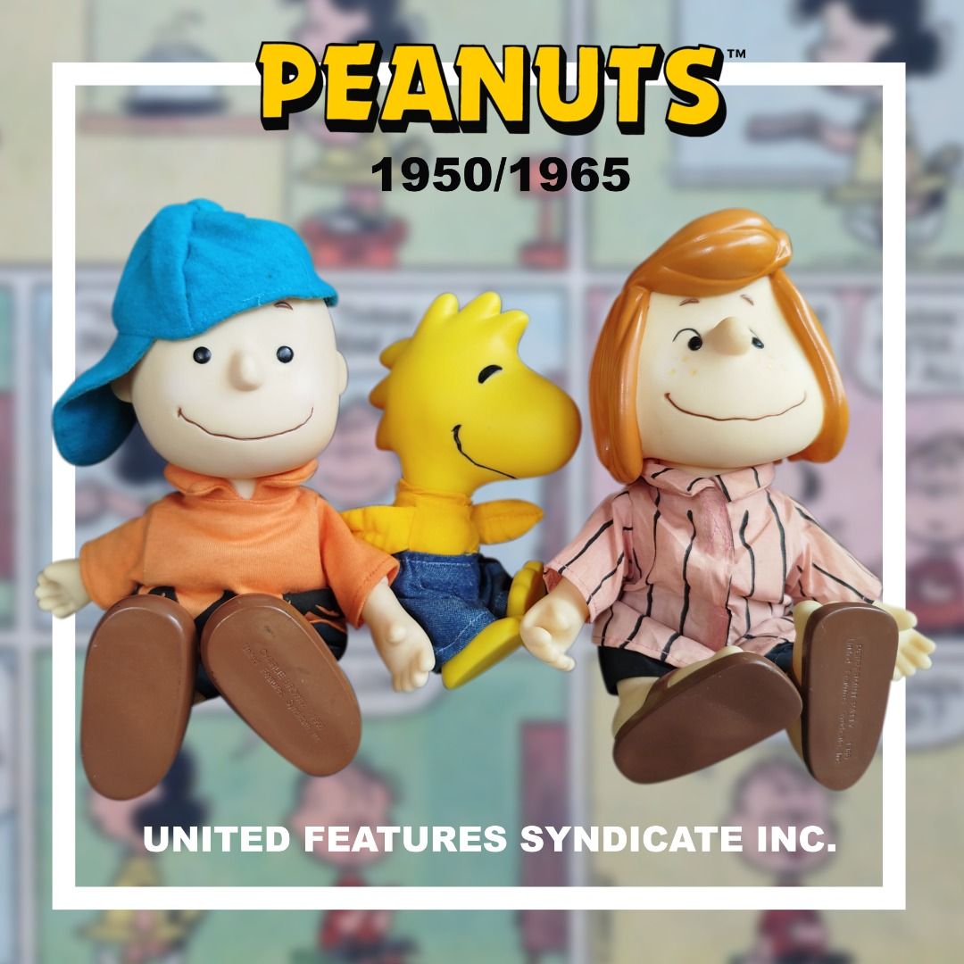 Set Vintage 1950 1965 Peanuts Charlie Brown Peppermint Patty Woodstock