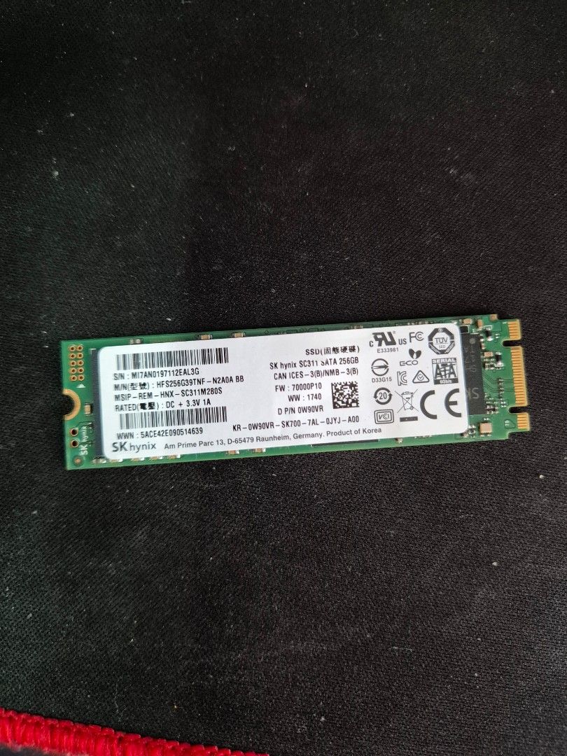 Skhynix SATA SSD 256GB, Computers & Tech, Parts & Accessories, Hard ...