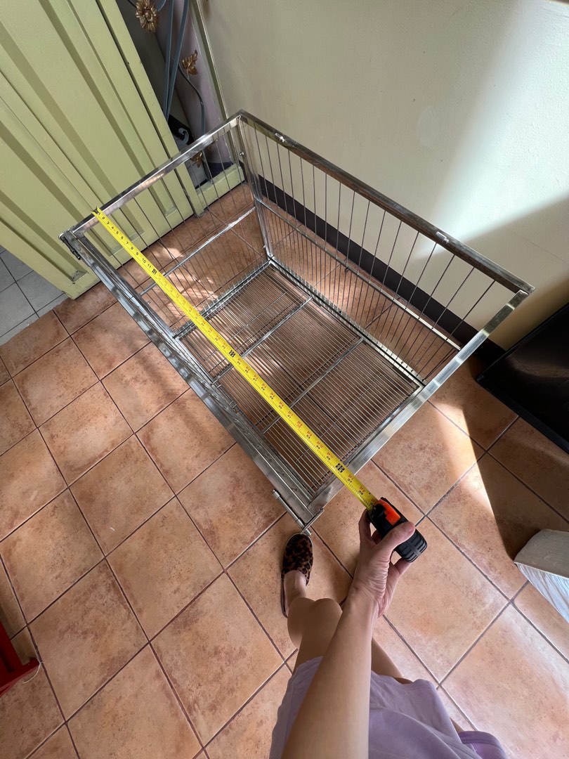 Stainless steel pet cage crib type, Pet Supplies, Homes & Other Pet ...