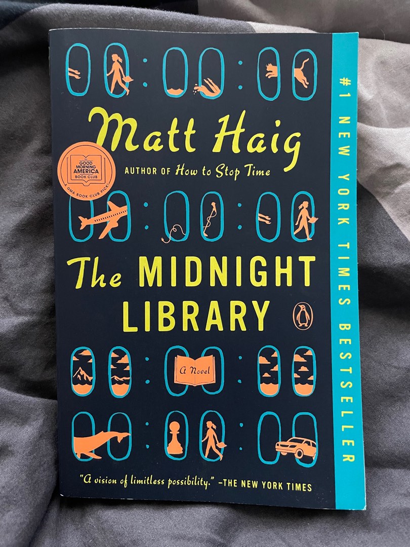 The Midnight Library Matt Haig Book Booktok, Hobbies & Toys, Books ...