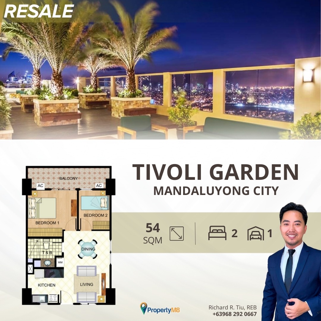 Tivoli Garden Residences 2BR Two Bedroom with Parking Unit Near Makati Ave. and Rockwell. FOR ...
