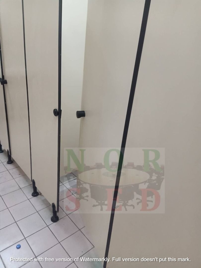Toilet Partition Phenolic Board 12 mm with PWD, Slop Sink, Urinal ...