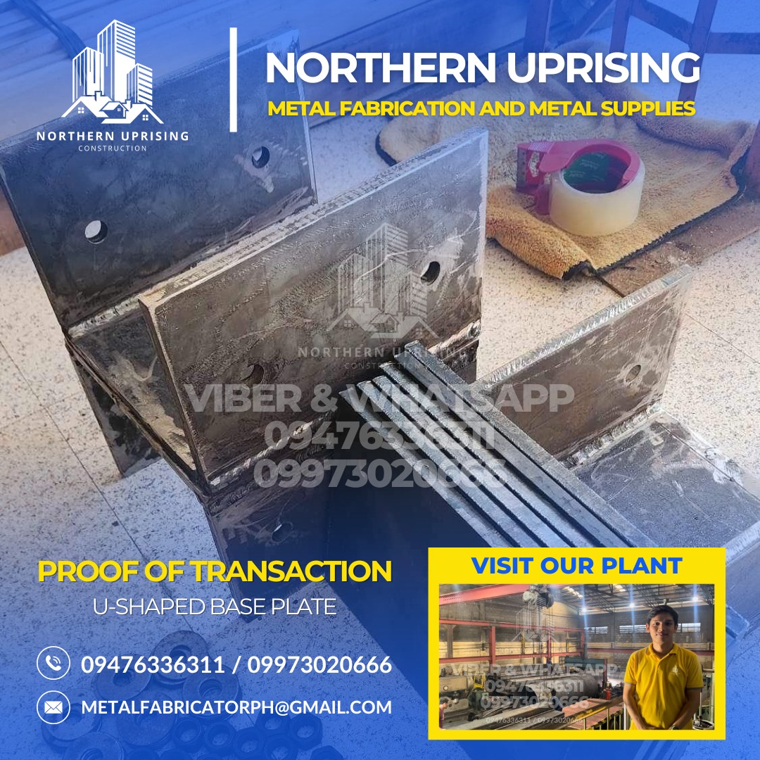 U Base Plate | HSS Steel | Base Plate | Steel Pipe Casing | Anchor Bolt ...