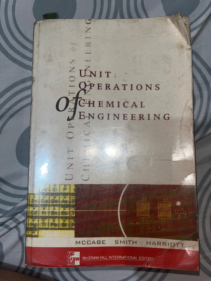 Unit operations of chemical engineering by mccabe smith harriot ...