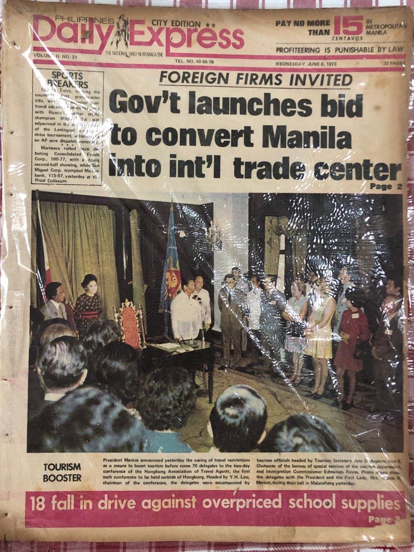 Vintage Assorted Filipiniana Post Martial Law Era Newspapers ...