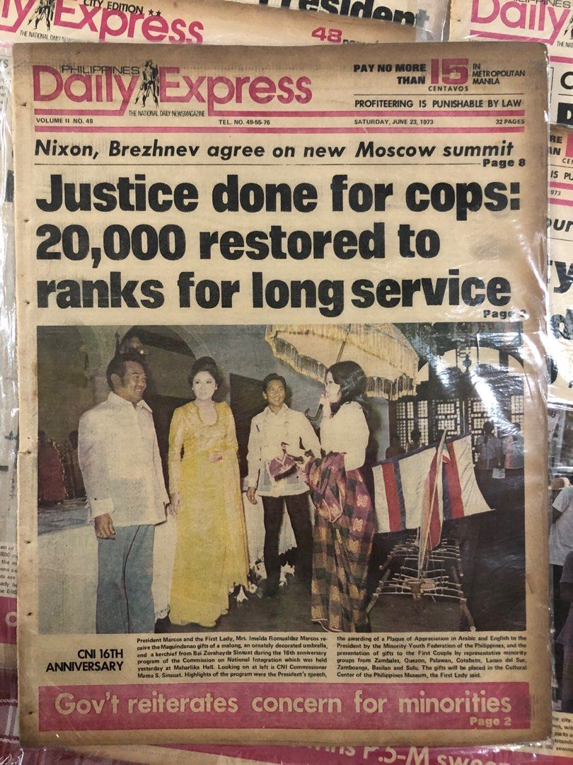 Vintage Assorted Filipiniana Post Martial Law Era Newspapers ...