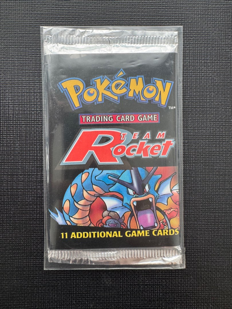 VINTAGE Pokemon Team Rocket Booster Pack Gyrados Art FACTORY SEALED ...