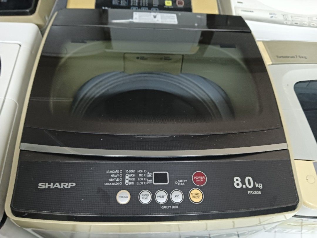 Washing Machine Sharp 8kg, TV & Home Appliances, Washing Machines and ...