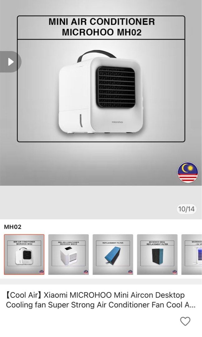 XIAOMI MINI AIRCON, Furniture & Home Living, Lighting & Fans, Fans on ...