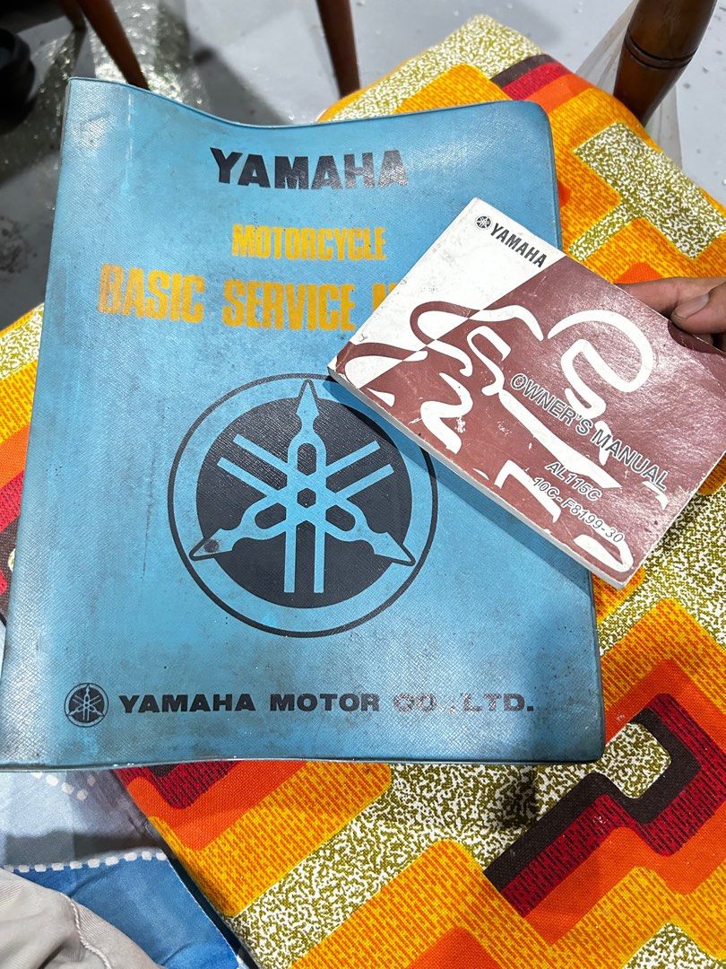 YAMAHA MANUAL BOOK, Hobbies & Toys, Collectibles & Memorabilia, Vintage ...