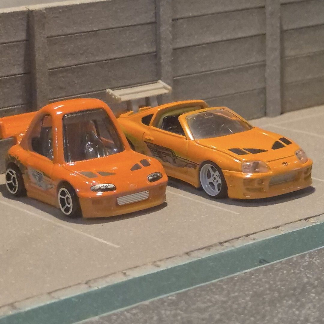 (15 FOR BOTH)Tomica premium fast and furious fnf mk4 supra hotwheel ...