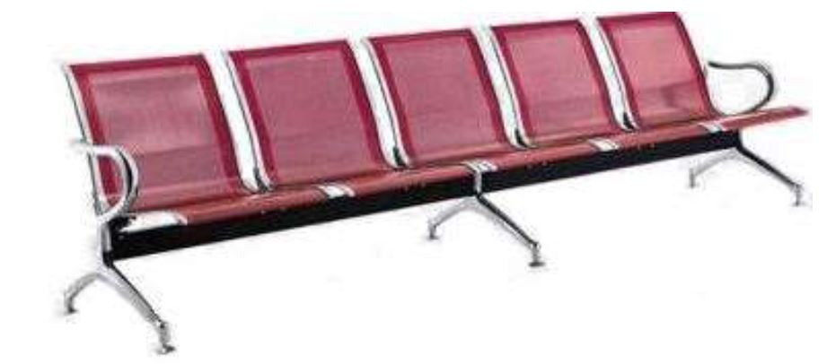 5-SEATER GANG CHAIR OFFICE FURNITURE PARTITION 0954-246-7072, Furniture ...