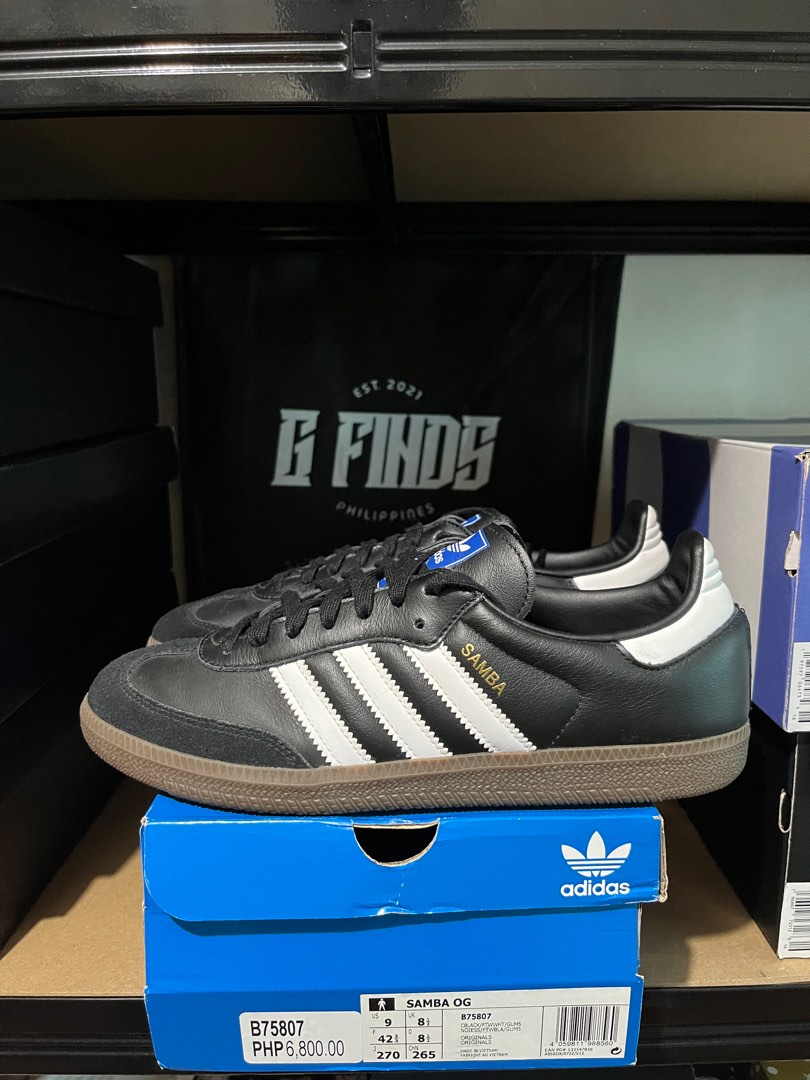 Adidas Samba og black size 9 below srp, Men's Fashion, Footwear ...
