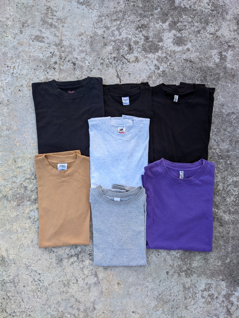 Blank Tee Fotl, Hanes, Prinstar, Alstyle, Fesyen Pria, Pakaian , Atasan ...