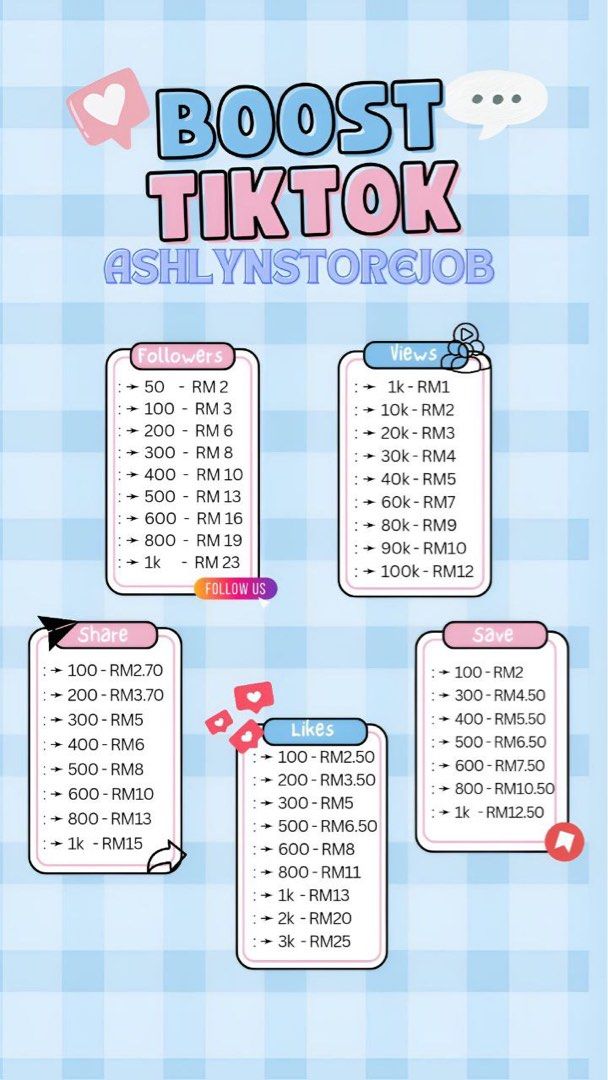 BOOST TIKTOK, Tickets & Vouchers, Vouchers on Carousell