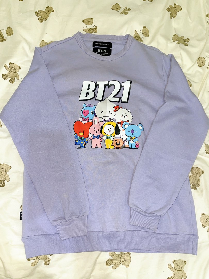 BT21 x Penshoppe Purple / Lavender Sweater Jacket - Medium, Women's ...
