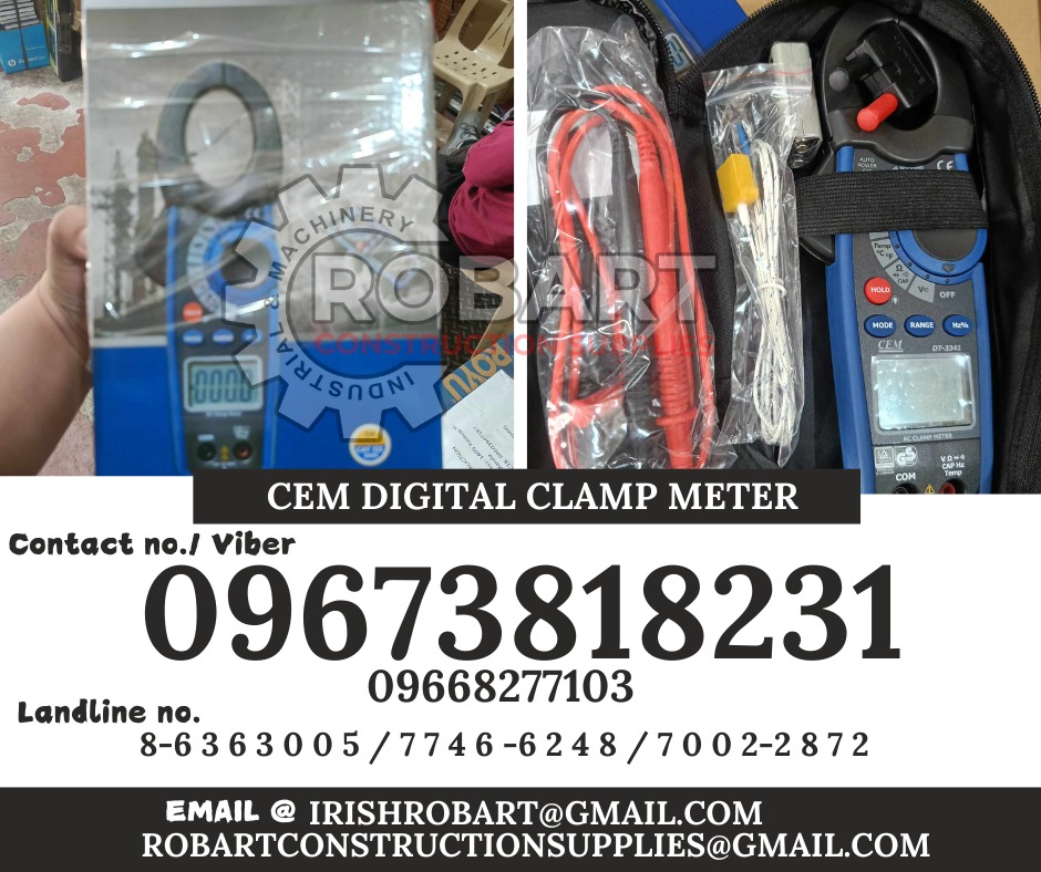 CEM DIGITAL CLAMP METER, Commercial & Industrial, Construction Tools ...