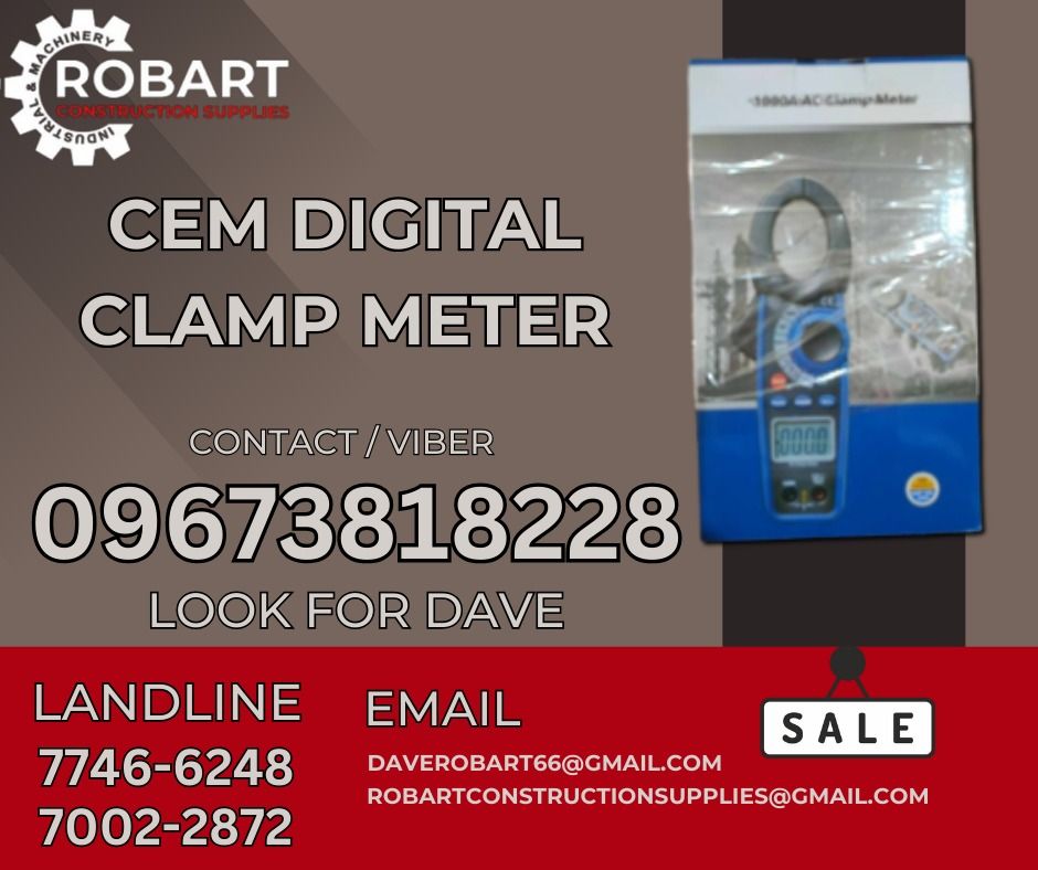 CEM DIGITAL CLAMP METER, Commercial & Industrial, Industrial Equipment ...