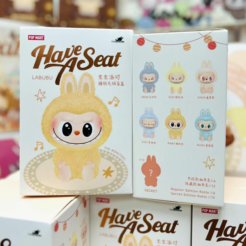 (CHEAPEST) Authentic LABUBU V2 - Have A Seat from Pop Mart, Hobbies ...