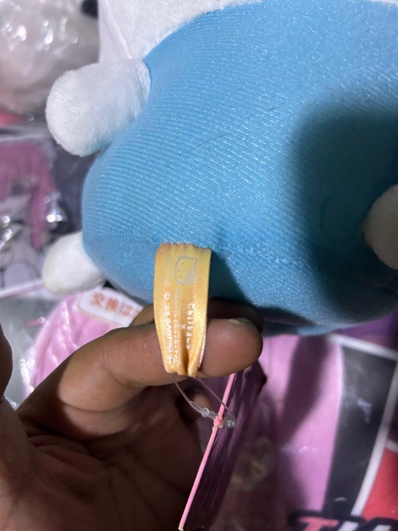 Chiikawa x Sanrio Characters Big Plush Doll GJ Chikawa x Hello Kitty ...