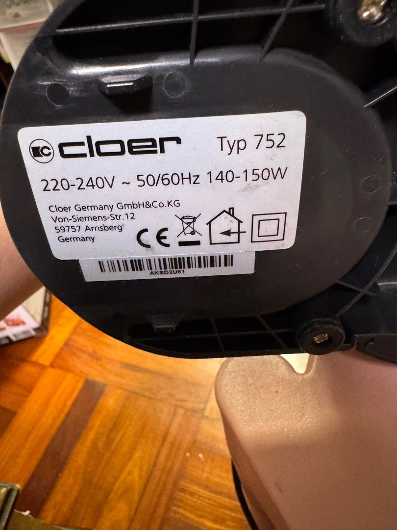 Cloer 7520UK Conical Coffee Grinder 錐刀咖啡豆研磨機 / 磨豆機, 家庭電器, 廚房電器, 咖啡機及咖啡壺 ...