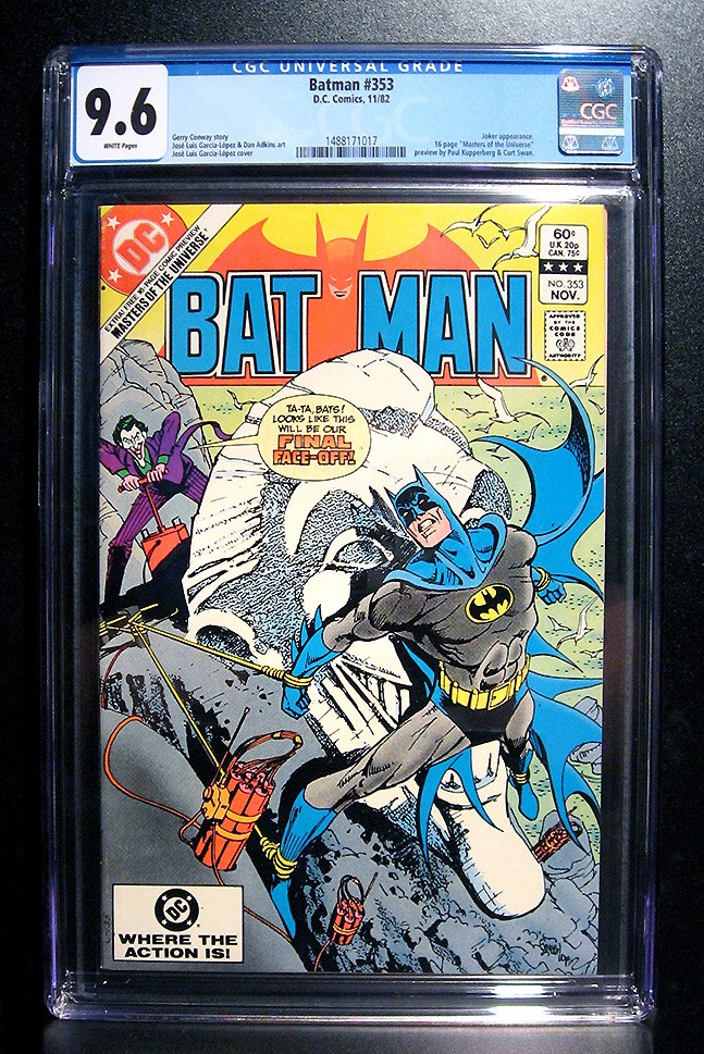 COMICS: DC: Batman #353 (1982), Joker uses alias "Harlan Quinn"/2nd He ...