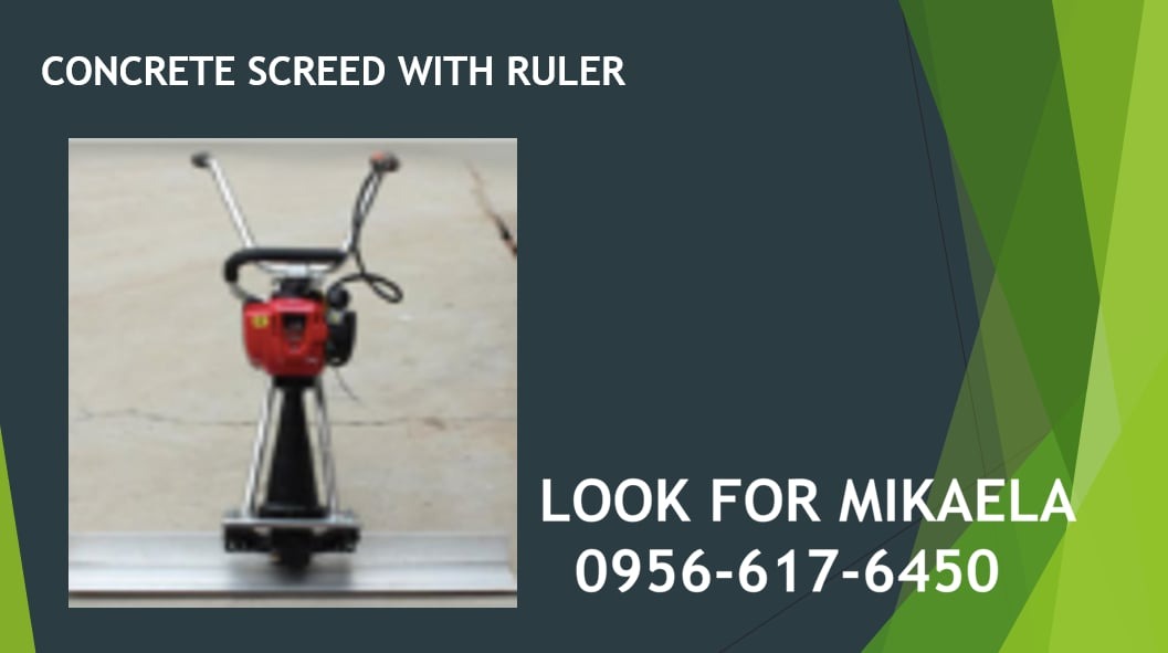 CONCRETE SCREED WITH RULER, Commercial & Industrial, Construction Tools ...