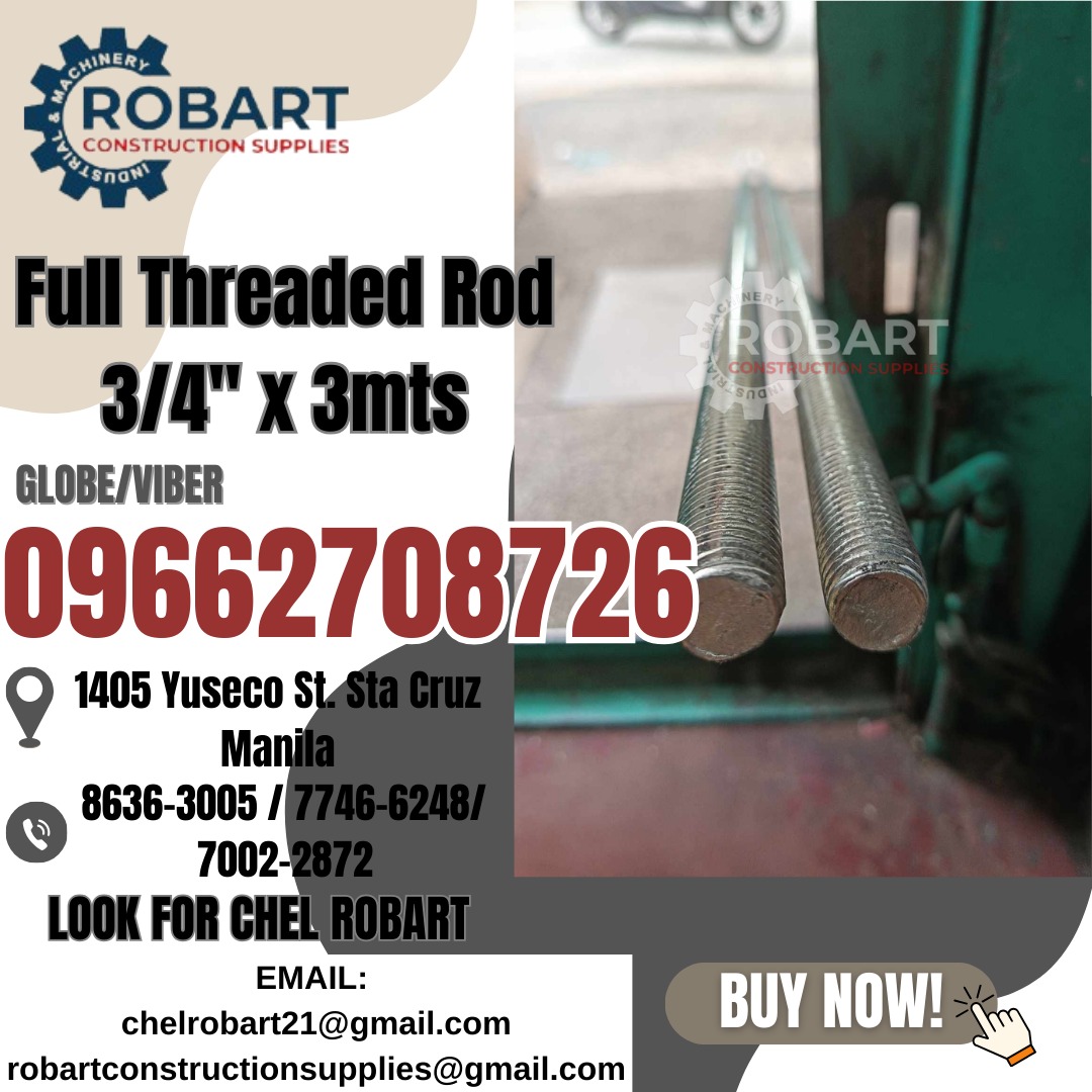 FULL THREADED ROD, Commercial & Industrial, Construction & Building ...