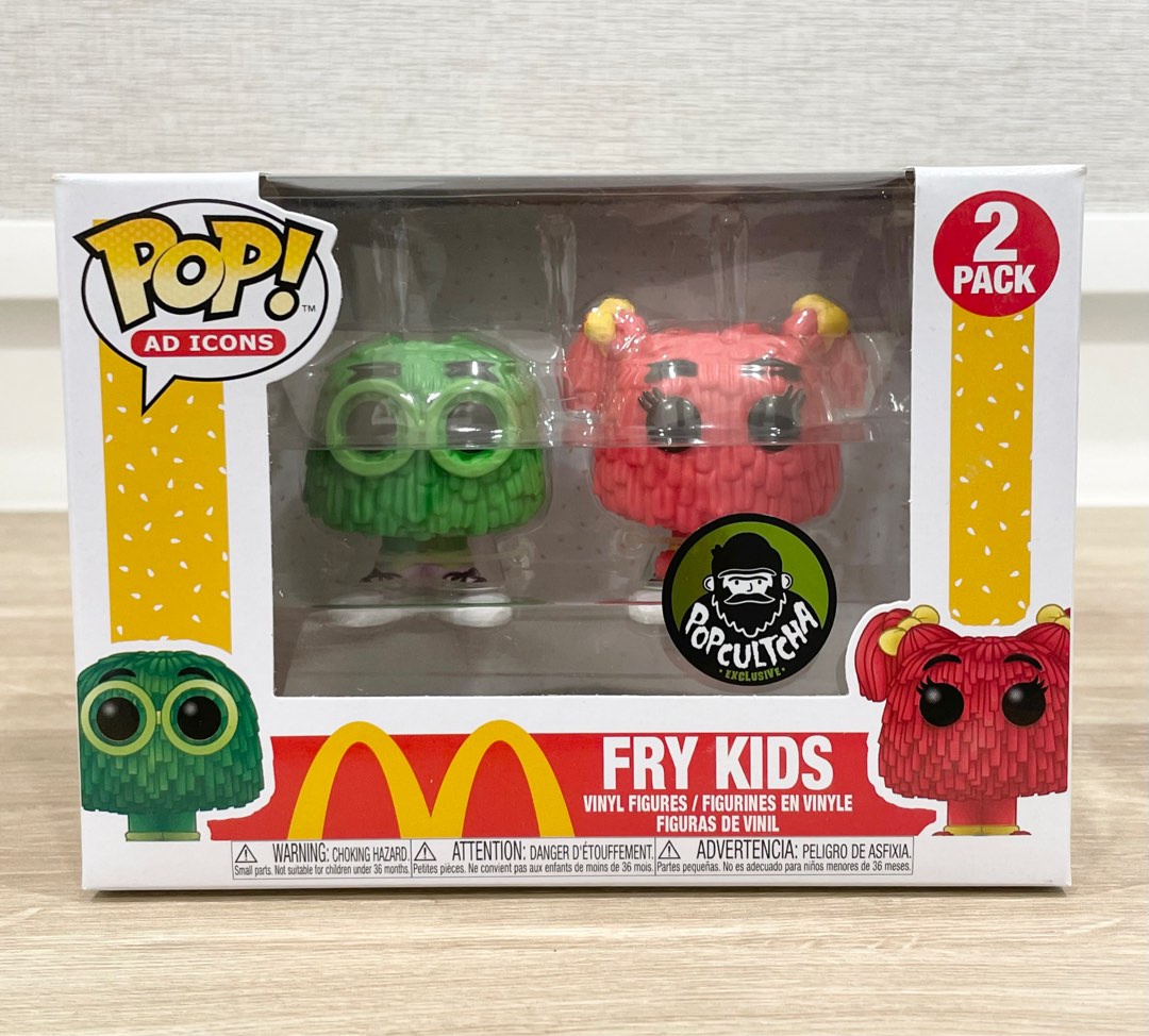 Funko Pop! 2 Pack FRY KIDS Popcultcha Exclusive Ad Icons McDonalds ...