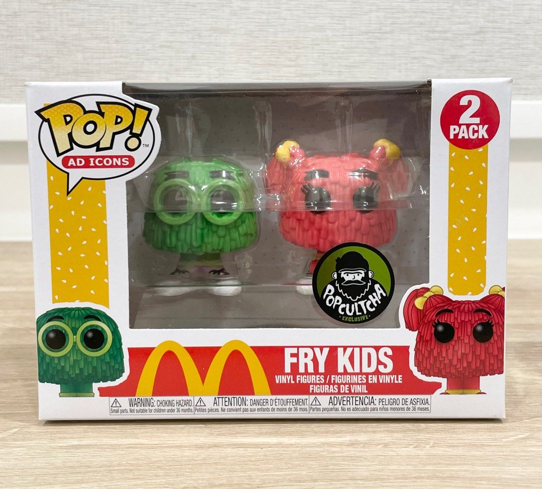 Funko Pop! 2 Pack FRY KIDS Popcultcha Exclusive Ad Icons McDonalds ...
