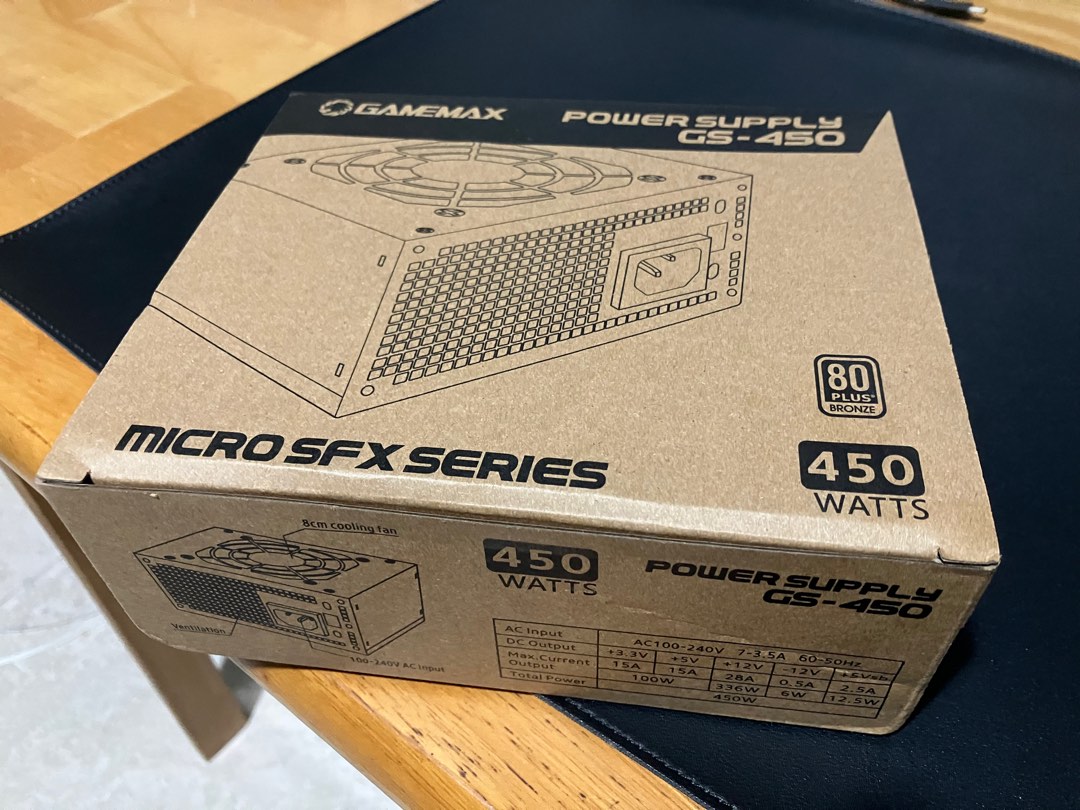 Gamemax SFX 450W Small Form Factor Power Supply PSU (GS-450), Computers ...