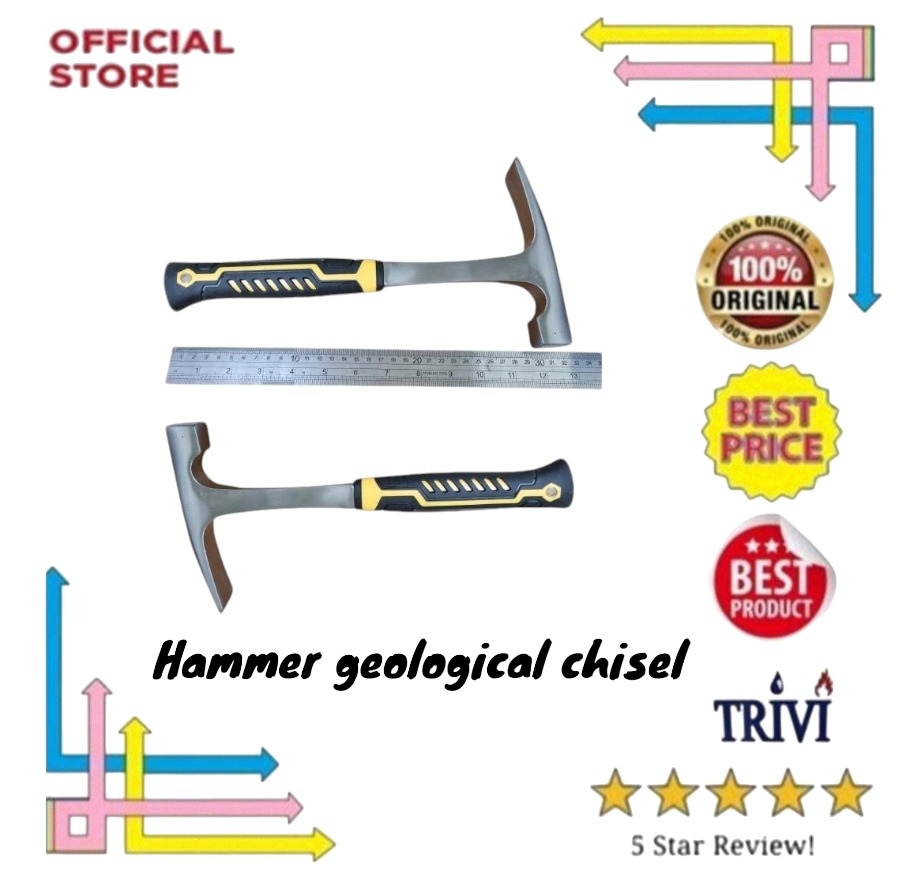 Hammer geological chisel point bricklayer brick mason tool forging claw ...